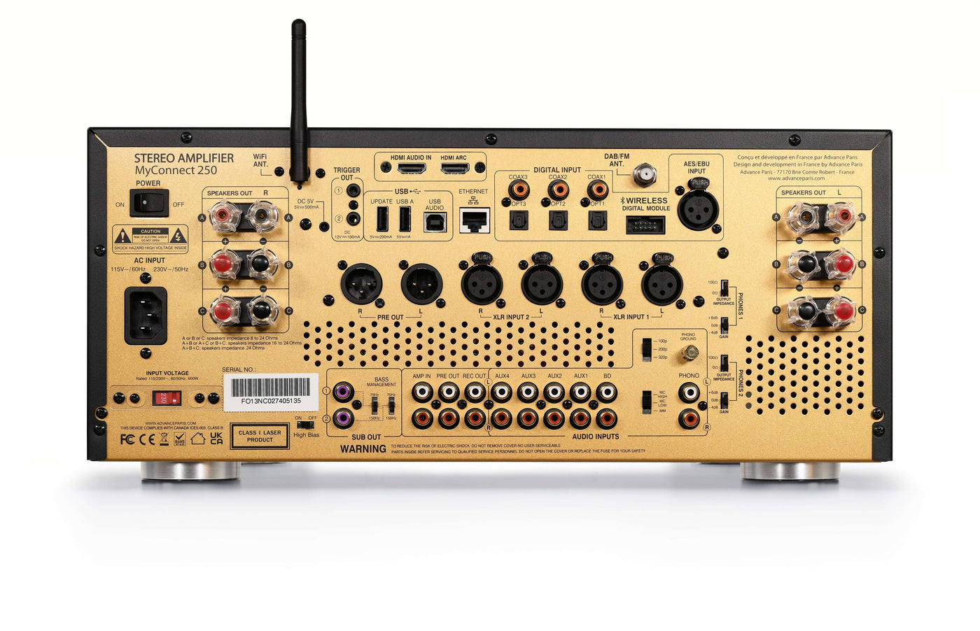 Advance Paris MyConnect 250 - All-in-One Integrated Amplifier – Safe ...