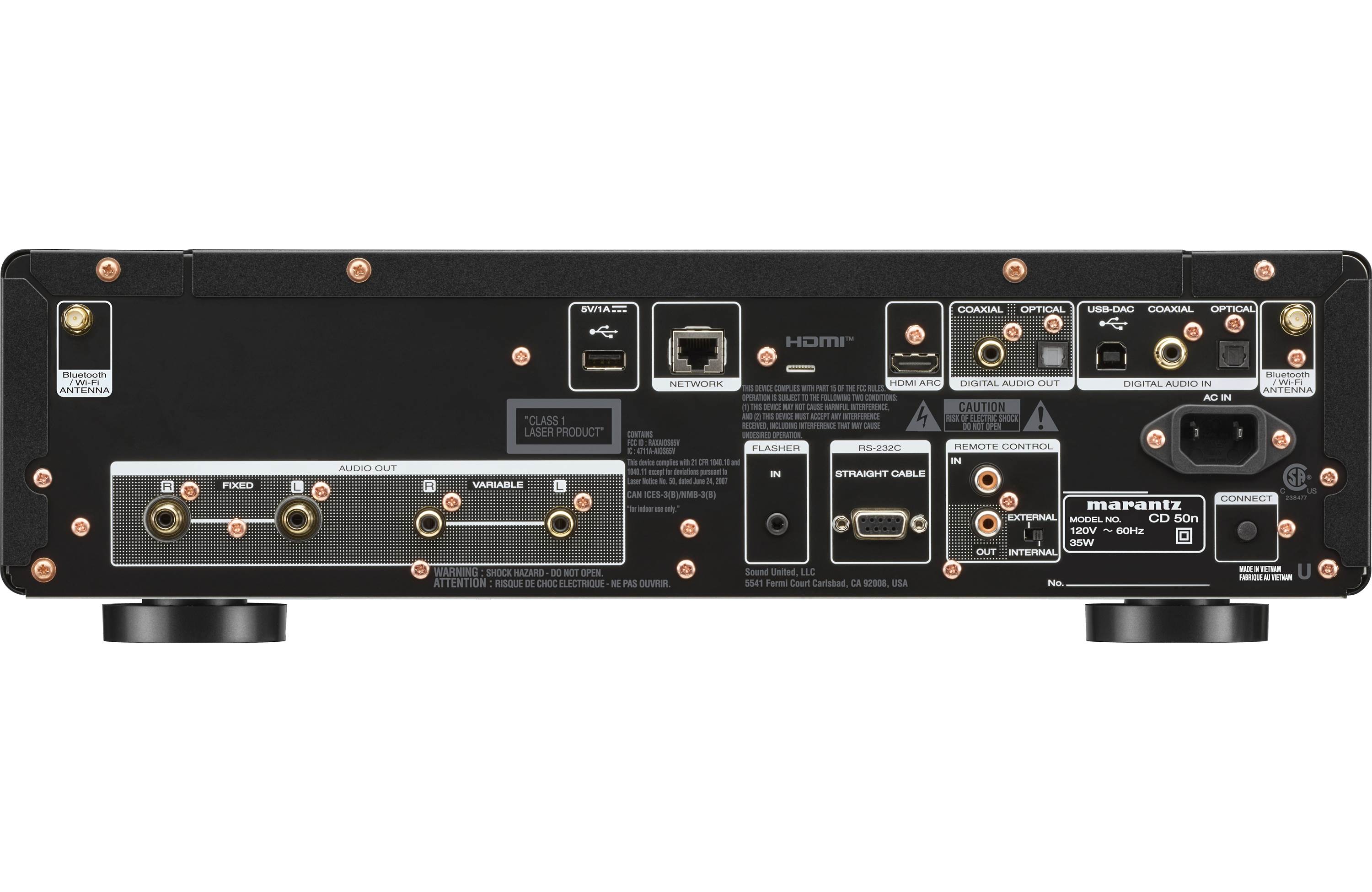 Marantz CD 50N Premium CD and Network Player with HDMI ARC and HEOS Bu ...