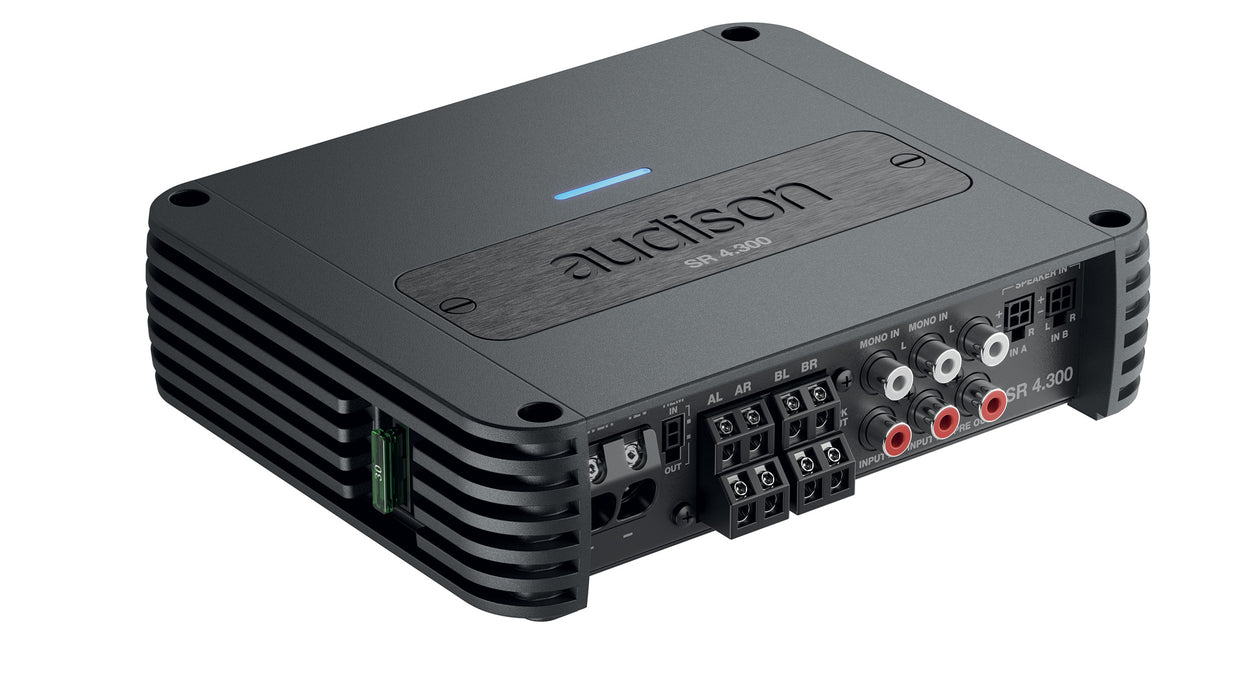 Audison SR4.300 4 Channel D-Class Amplifier with Crossover — Safe and Sound HQ