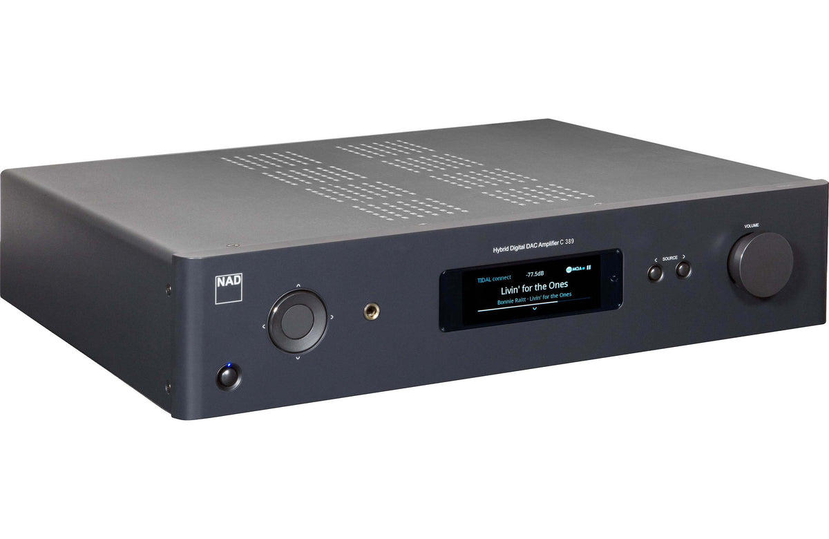 NAD Electronics C389 Hybrid Digital DAC Integrated Amplifier with Blue ...